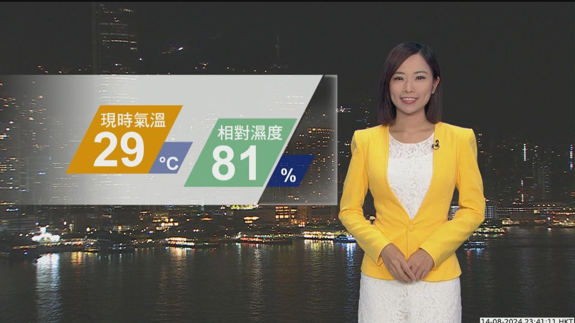8月14日 晚間天氣 | 無綫新聞TVB News