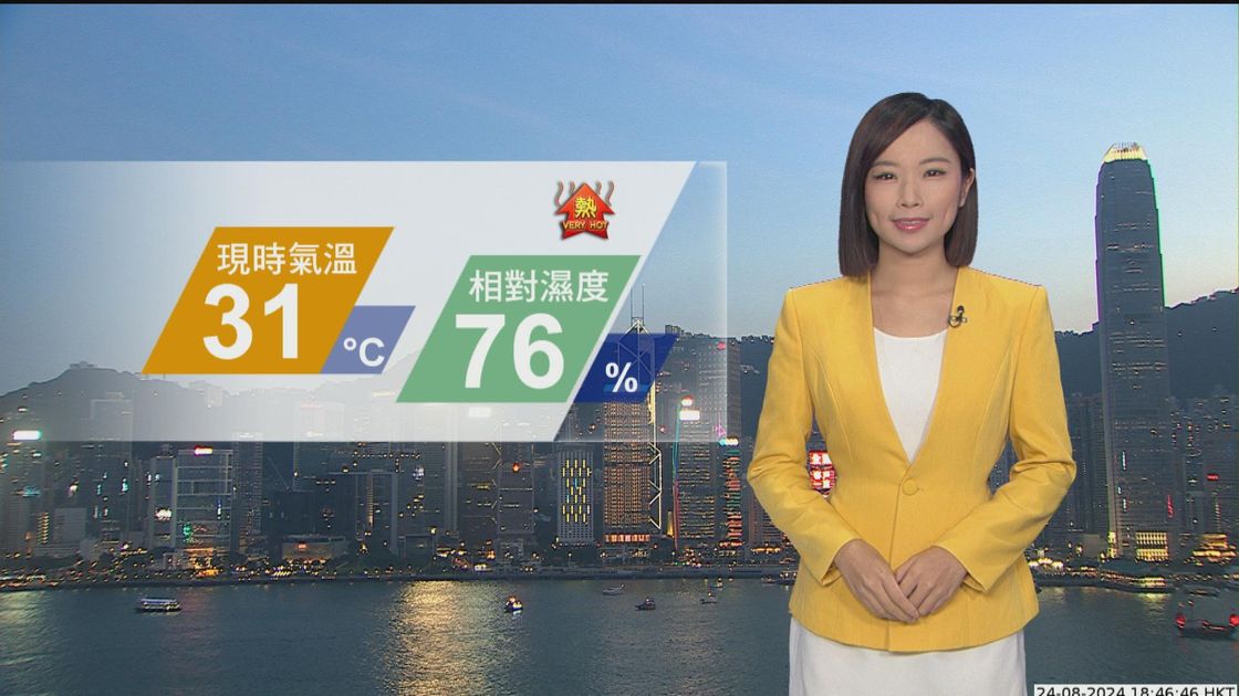 8月24日 天氣報告 | 無綫新聞TVB News