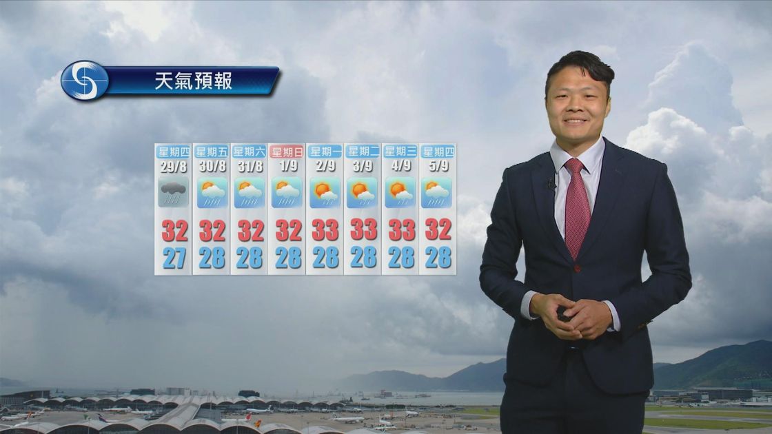 8月28日 早晨天氣 | 無綫新聞TVB News