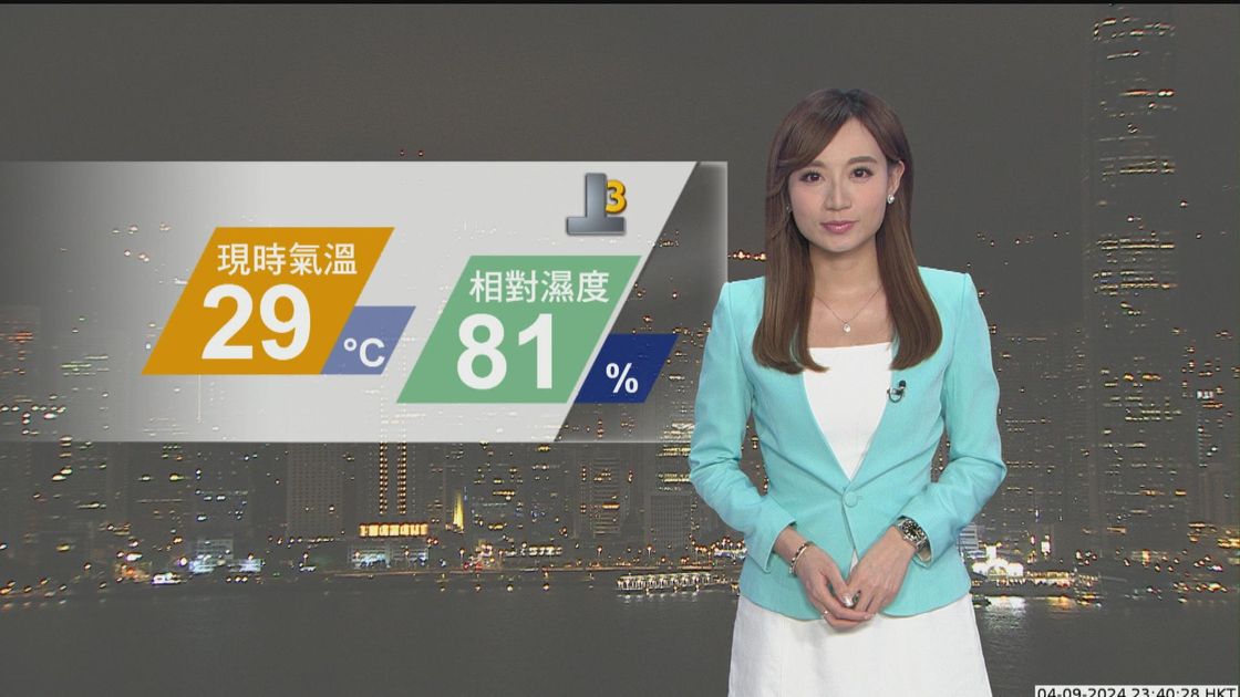 9月4日 晚間天氣 | 無綫新聞TVB News
