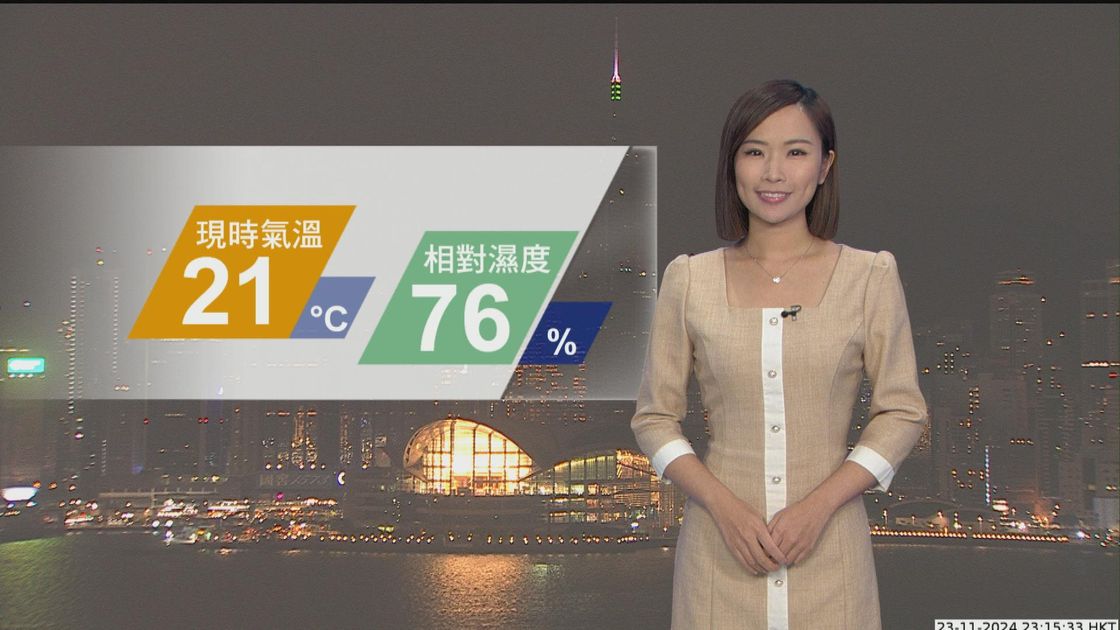 11月23日 晚間天氣 | 無綫新聞TVB News