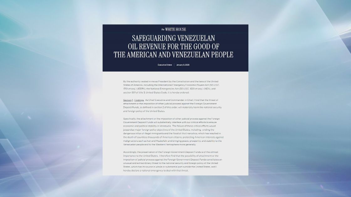 Trump signs order to stop courts from impounding Venezuela oil revenue | 無綫新聞TVB News